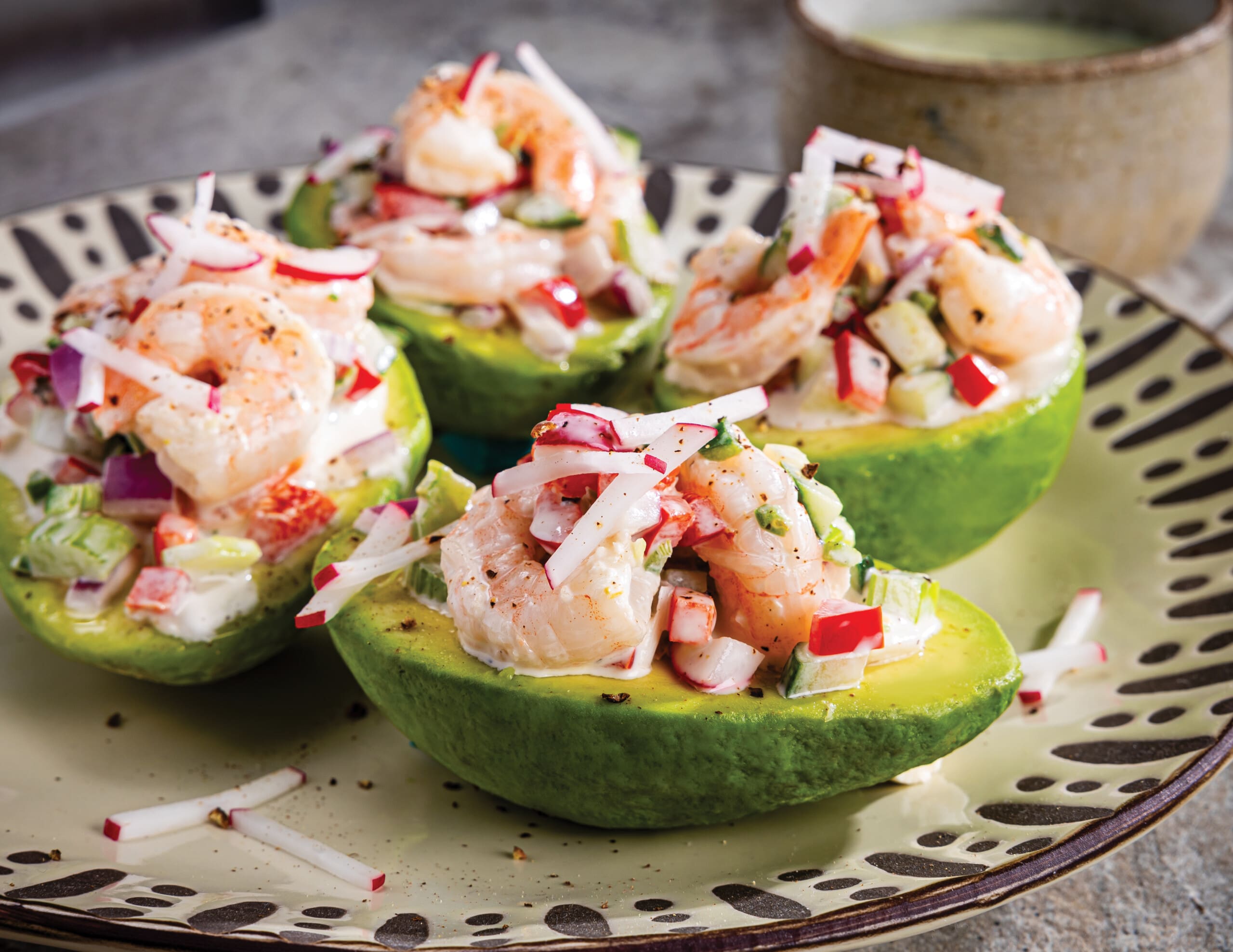 Aguacate Relleno con Camarones (Shrimp-Stuffed Avocados) - Vallarta ...